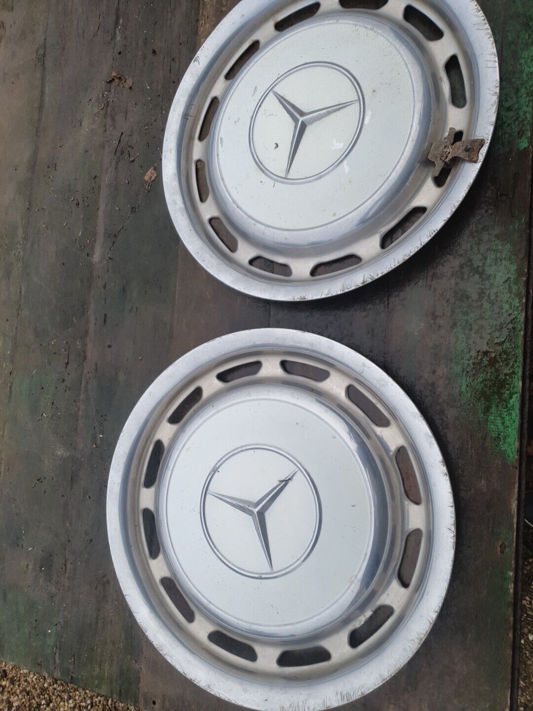 Pair MERCEDES BENZ HUB CAP USED MAN CAVE WALL HANGER 15 Inch | Drakelow ...
