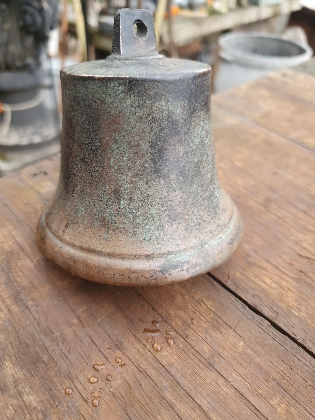 Antique Small Bronze Bell Marked 12 To Top Good Clear Ring Tone ...