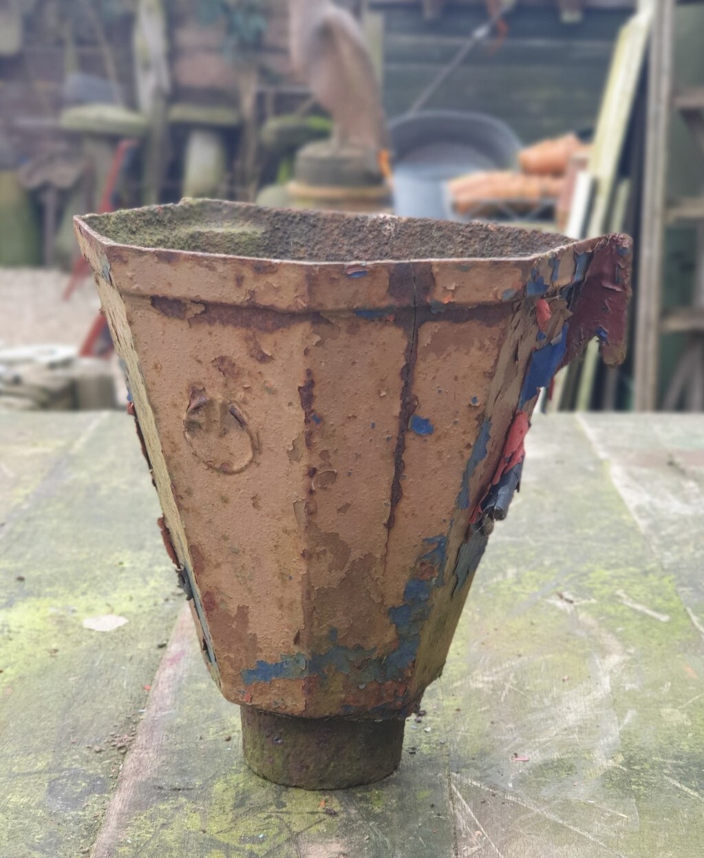 Vintage Victorian Cast Iron Wall Garden Planter Rain Hopper | Drakelow ...