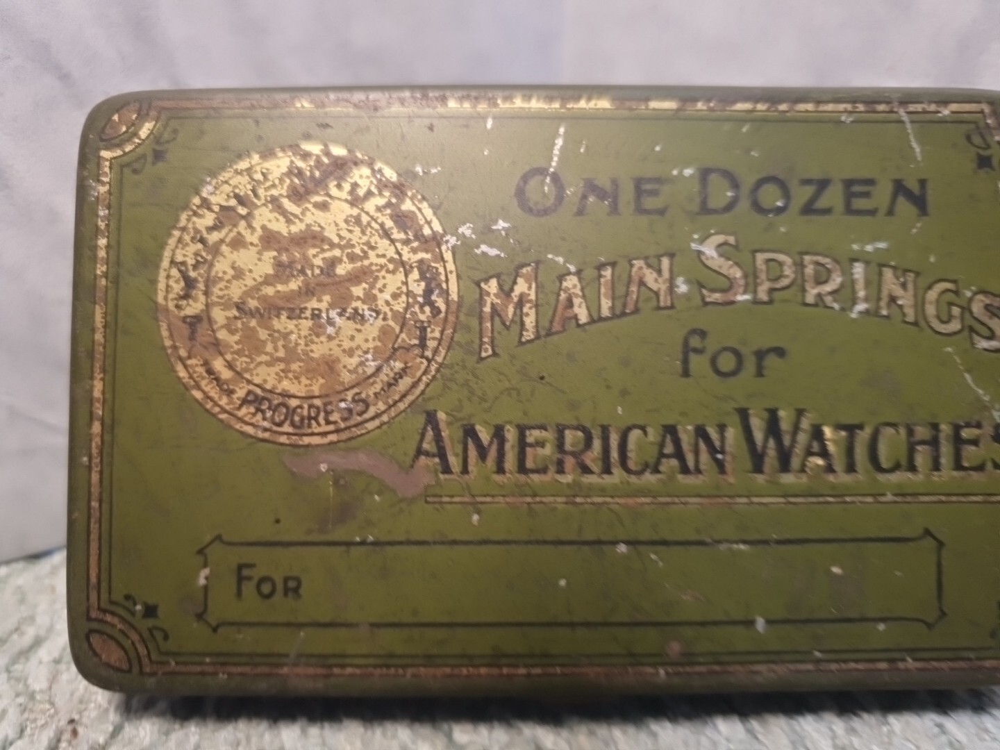 Vintage American Watches Springs Tin Watch Collector Art Deco ...