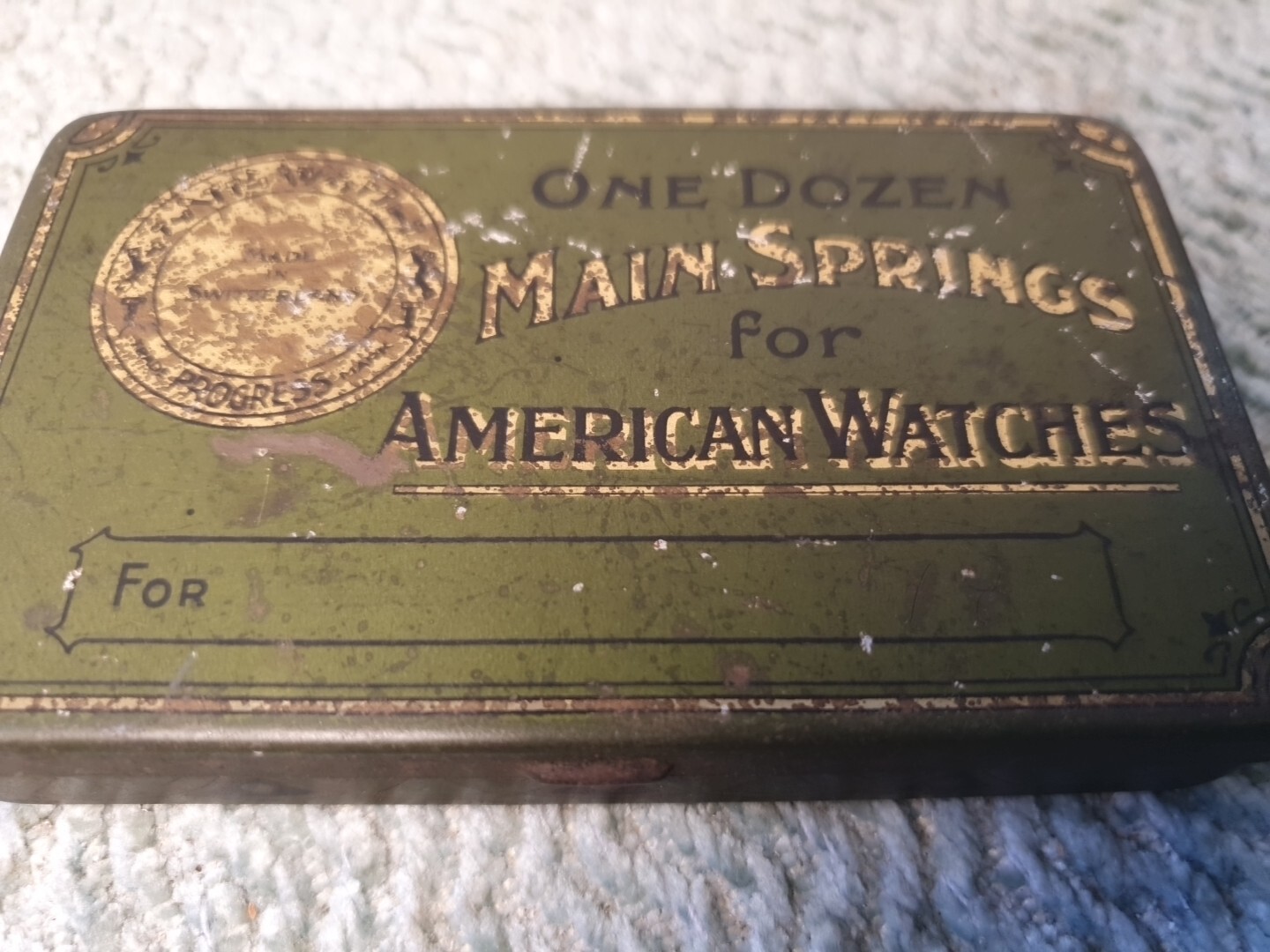 Vintage American Watches Springs Tin Watch Collector Art Deco ...