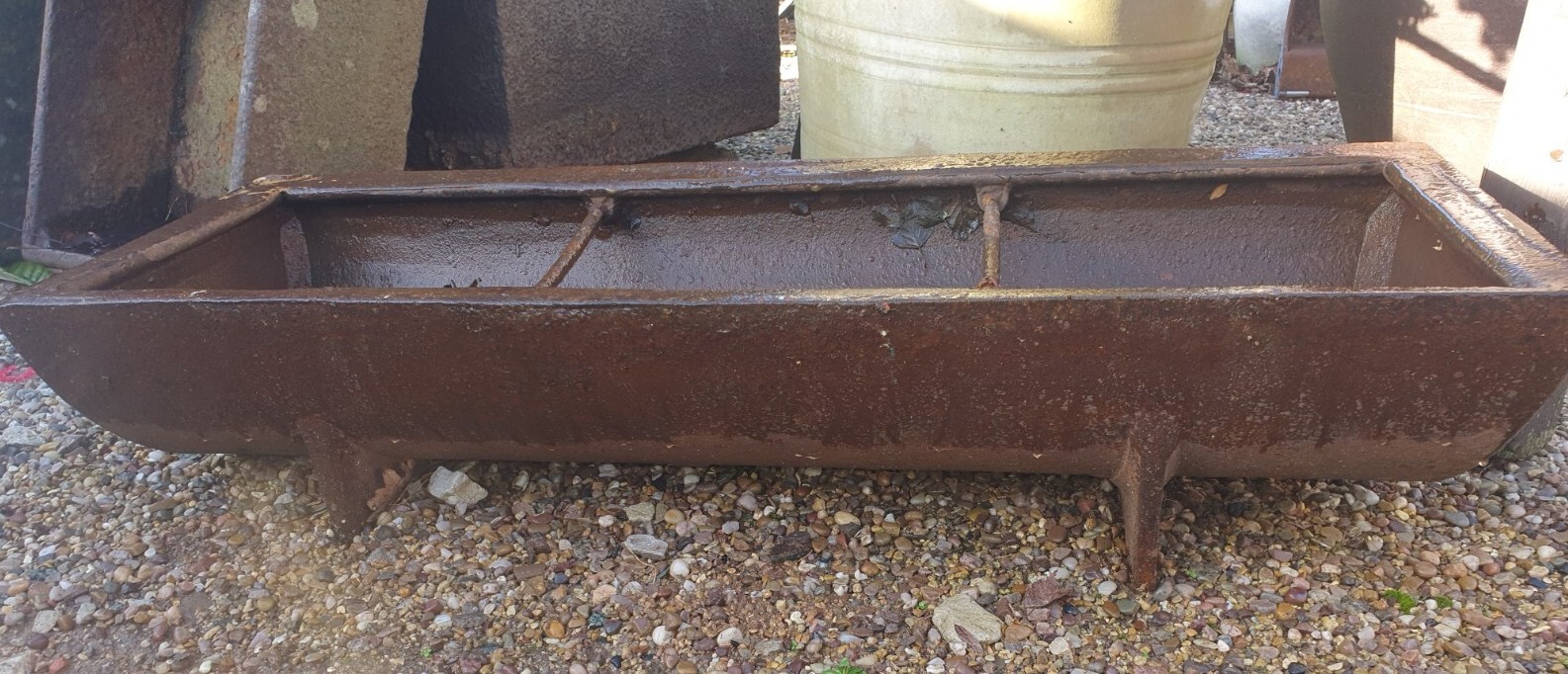 Antique Cast Iron Pig Trough Garden Planter Original Farm Barn ...