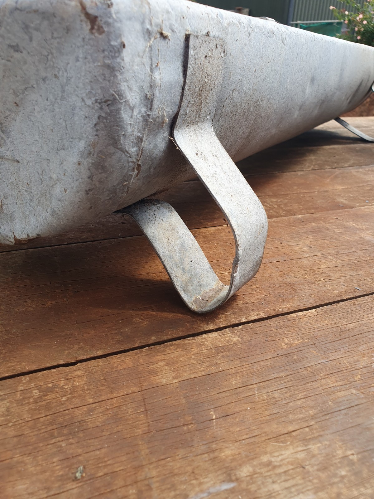 Vintage Original Old Eltex Galvanised Chicken Feeder Garden Planter ...