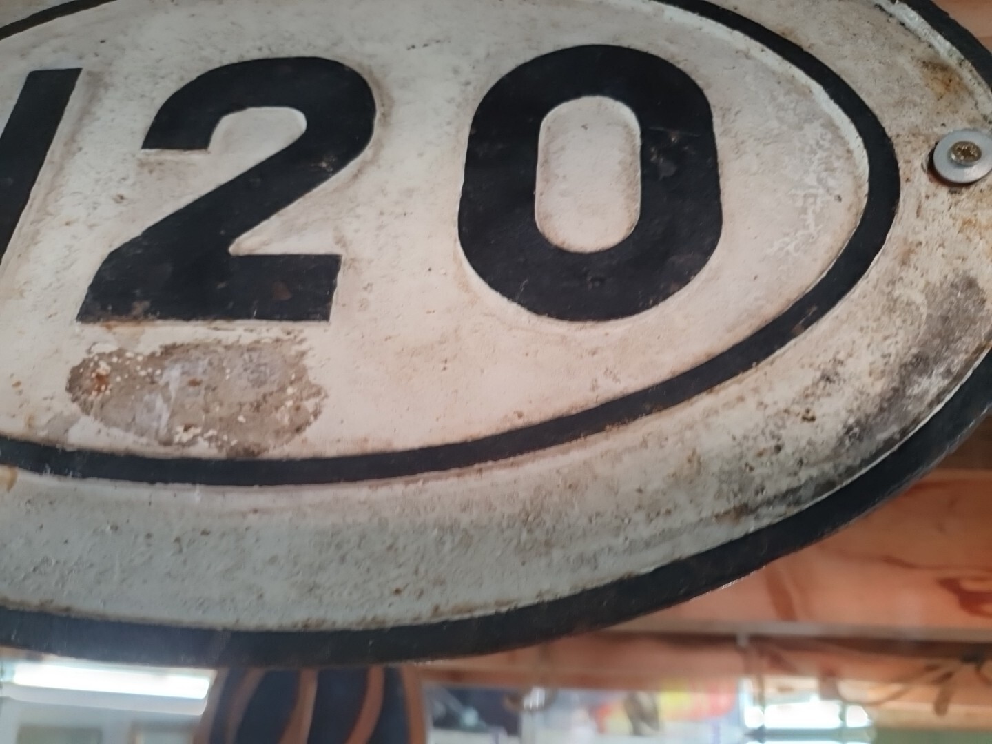 LMS Cast Iron Railway Bridge Plate 120 House Number Sign | Drakelow ...