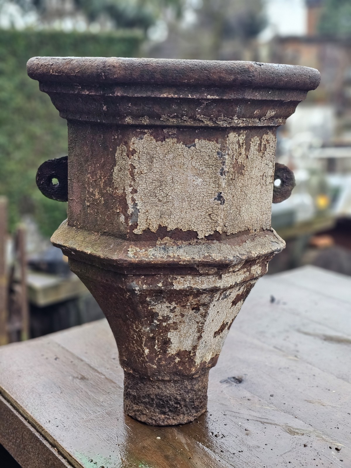 Victorian Cast Iron Rain Hopper/planter | Drakelow Barns Antiques