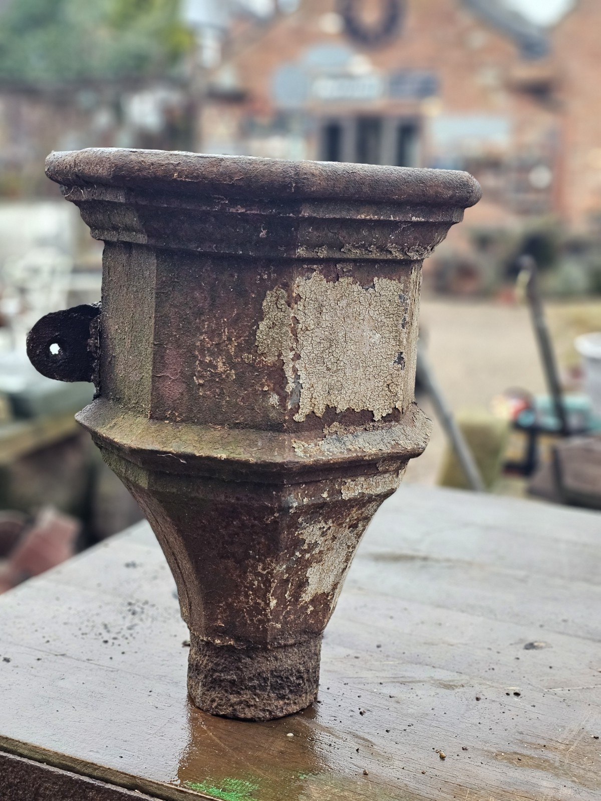 Victorian Cast Iron Rain Hopper/planter | Drakelow Barns Antiques