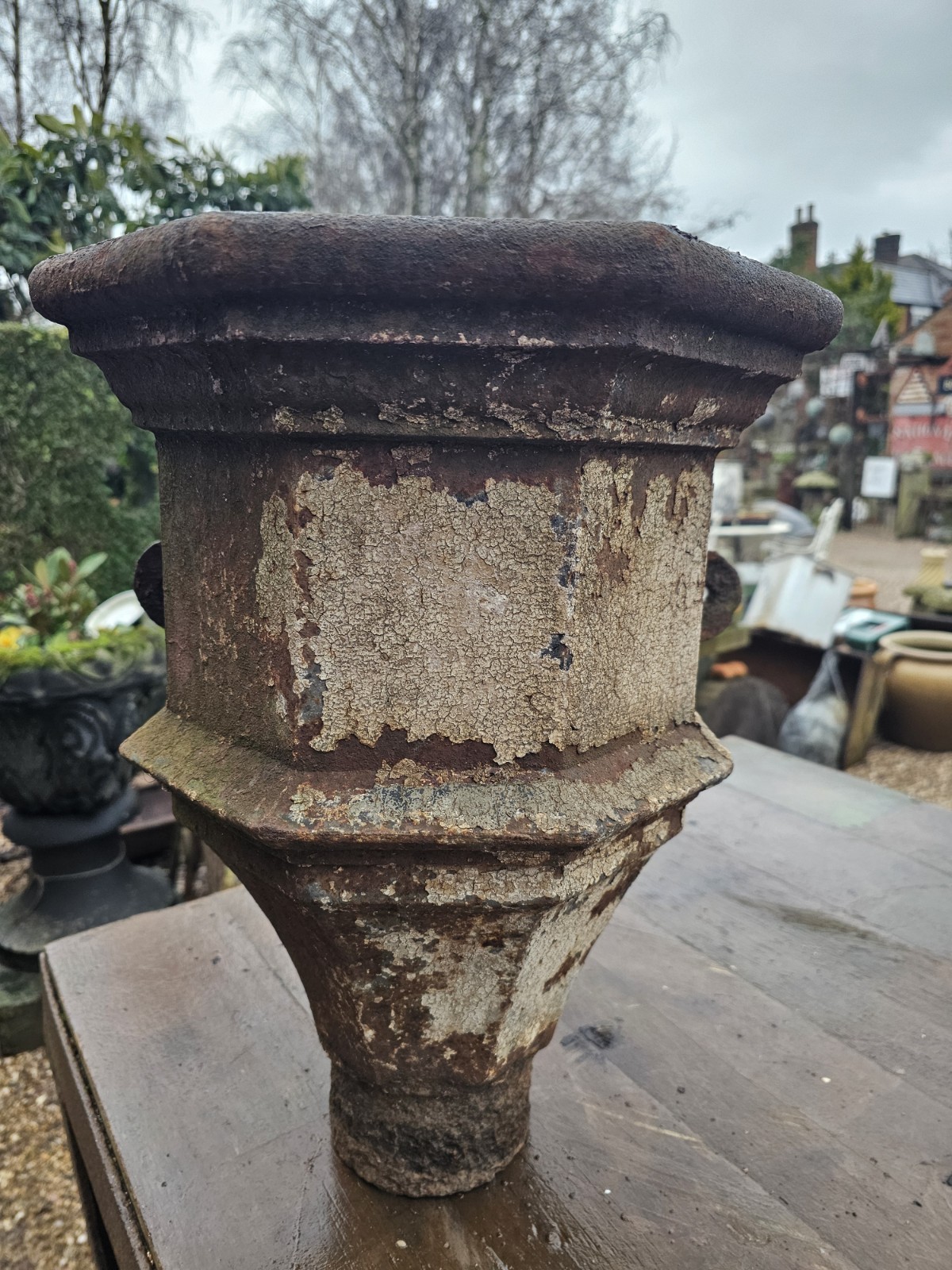 Victorian Cast Iron Rain Hopper/planter | Drakelow Barns Antiques