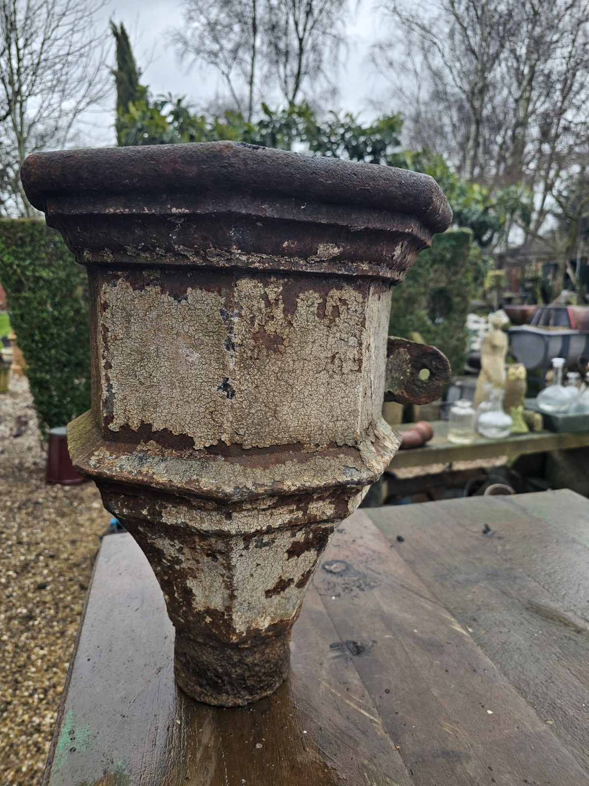 Victorian Cast Iron Rain Hopper/planter | Drakelow Barns Antiques