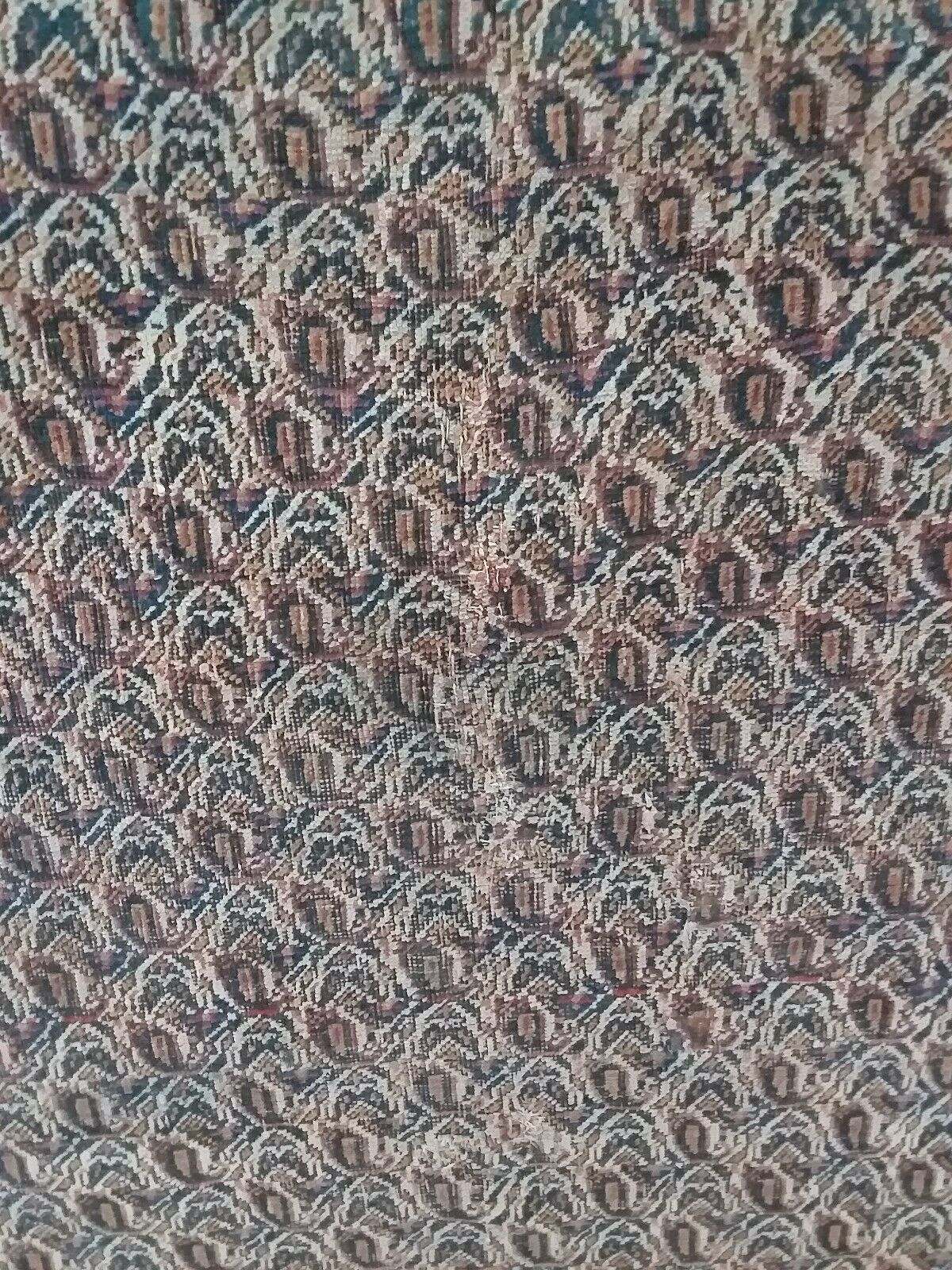 Antique Meshed Hooked Lozenge middle eastern rug Carpet Wall Hanging ...