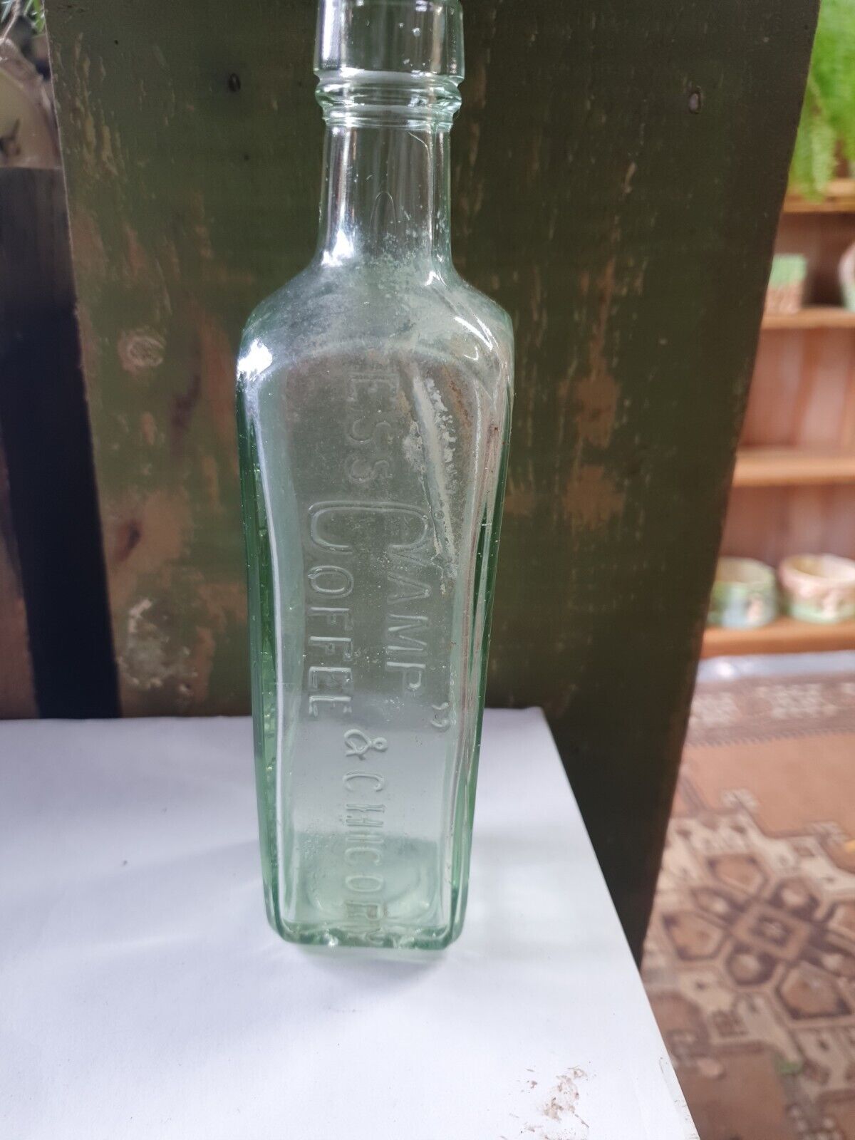 Vintage Paterson’s Glasgow “Camp” Coffee Chicory glass bottle ...
