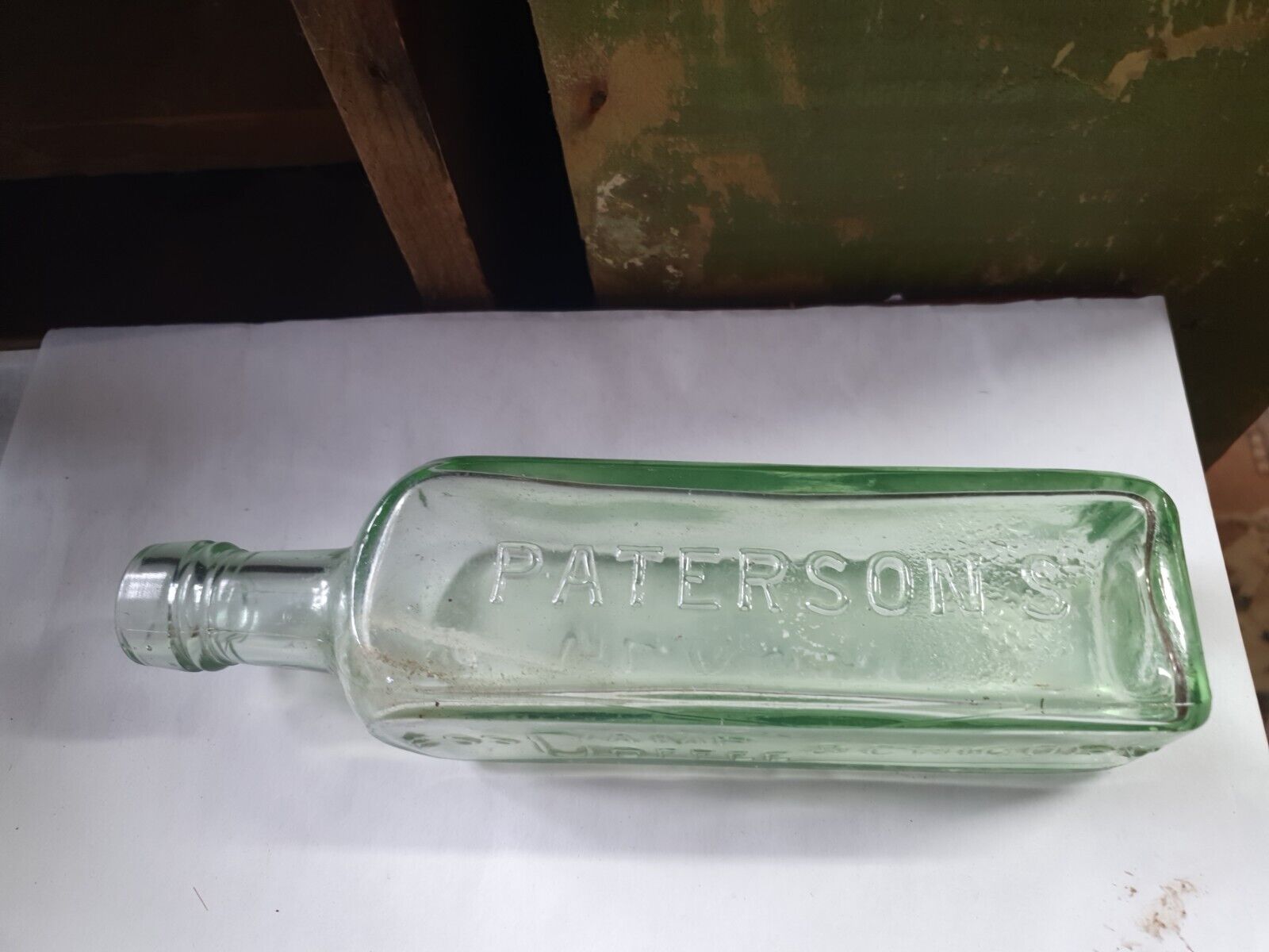 Vintage Paterson’s Glasgow “Camp” Coffee Chicory glass bottle ...
