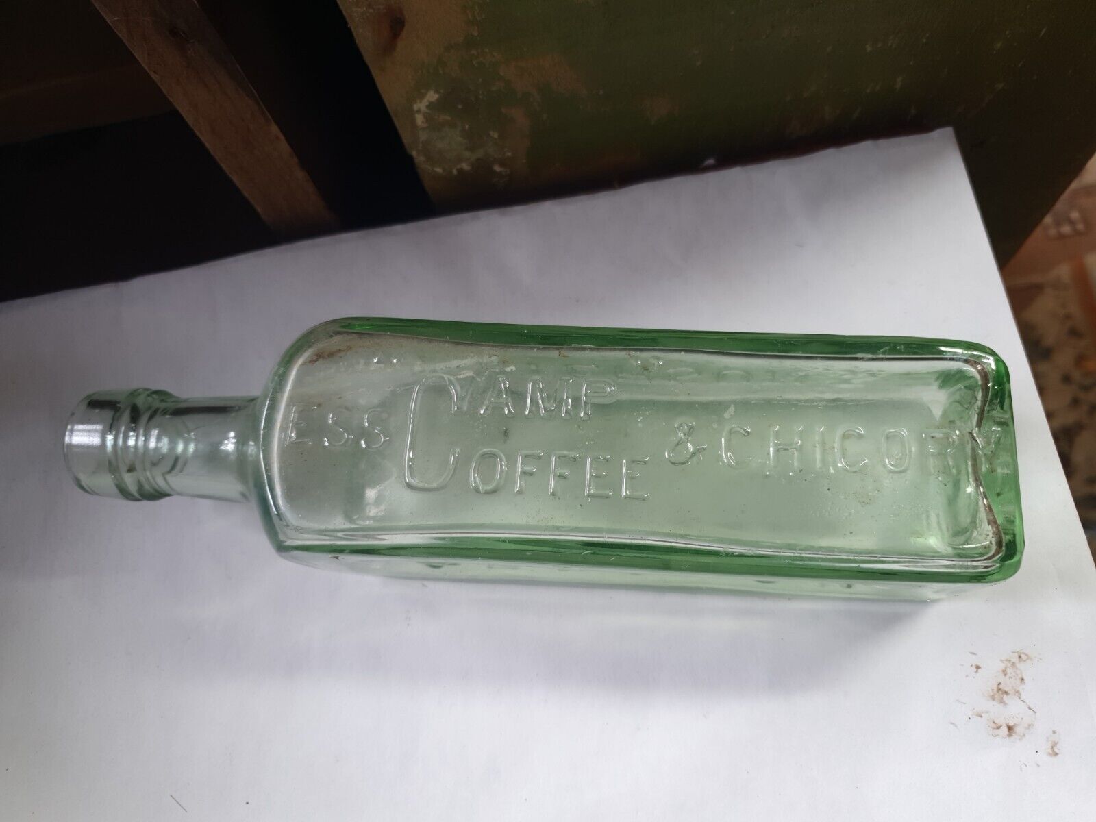 Vintage Paterson’s Glasgow “Camp” Coffee Chicory glass bottle ...