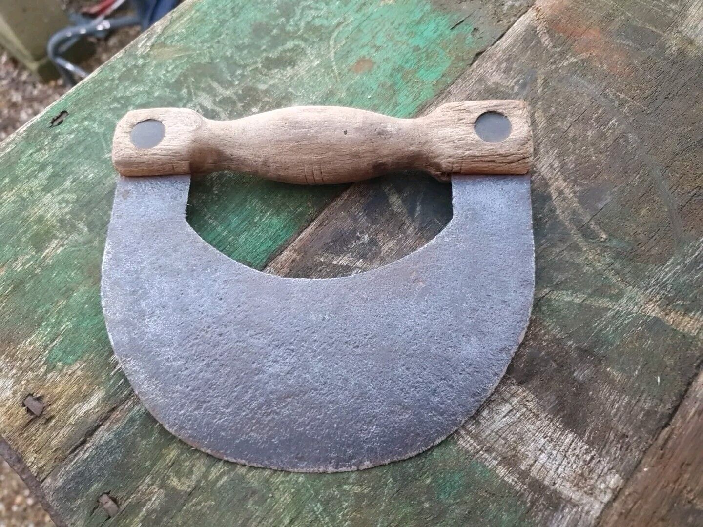 Vintage Herb Chopper Dough Cutter Beech Handle | Drakelow Barns Antiques