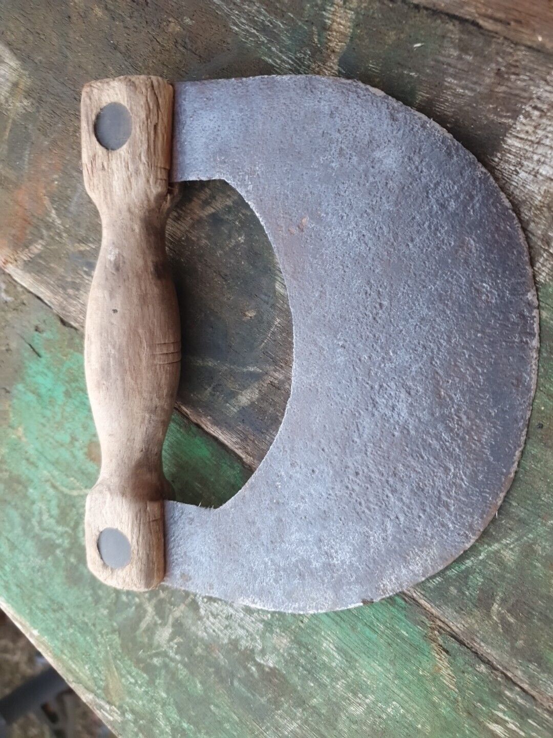 Vintage Herb Chopper Dough Cutter Beech Handle | Drakelow Barns Antiques