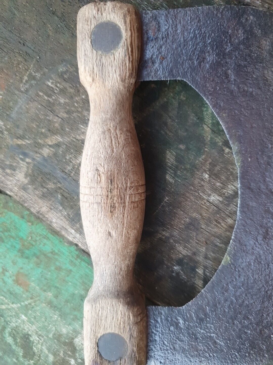 Vintage Herb Chopper Dough Cutter Beech Handle | Drakelow Barns Antiques