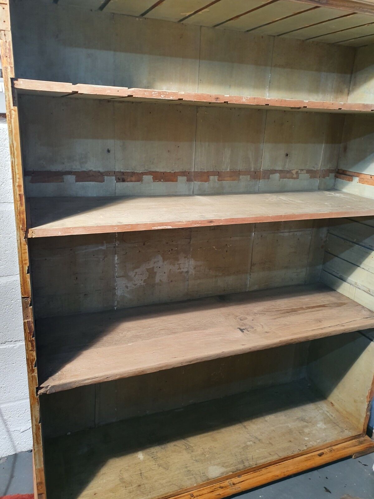 Antique Pine shelves hallway | Drakelow Barns Antiques