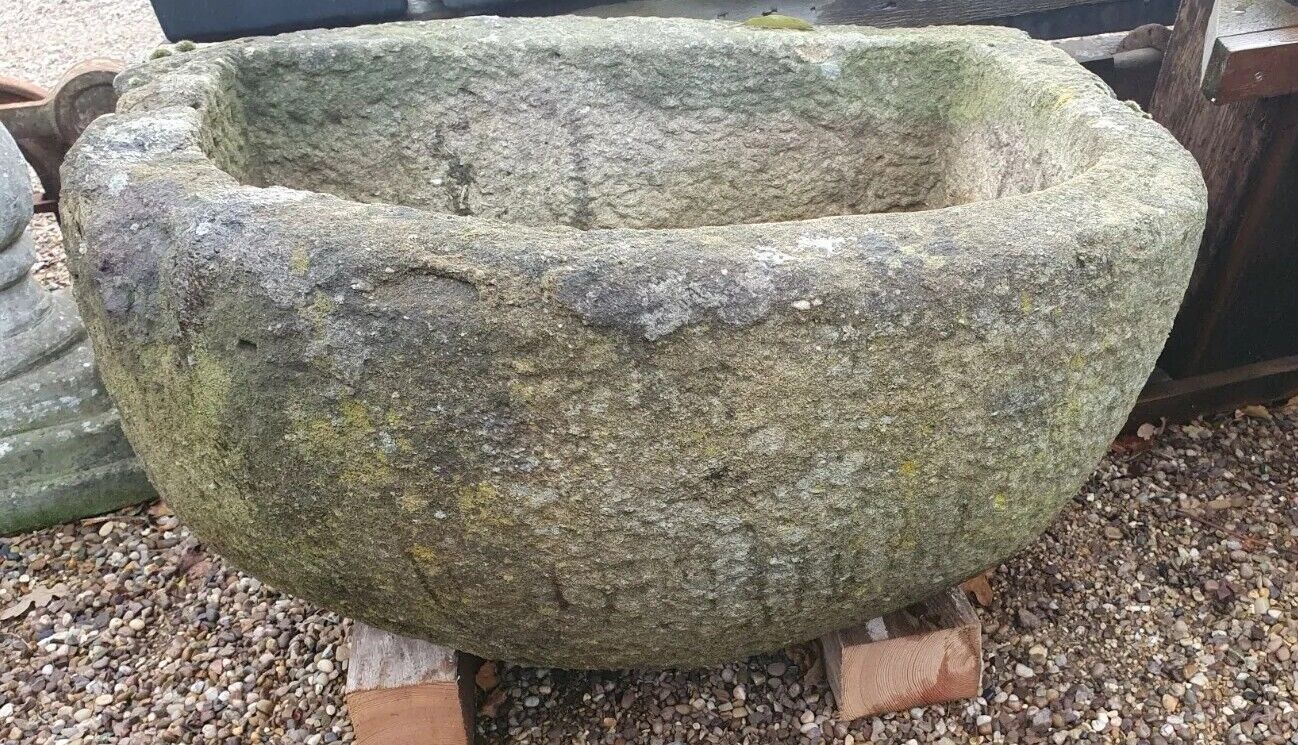 Antique Stone Trough water tight garden water feature Grit Stone ...